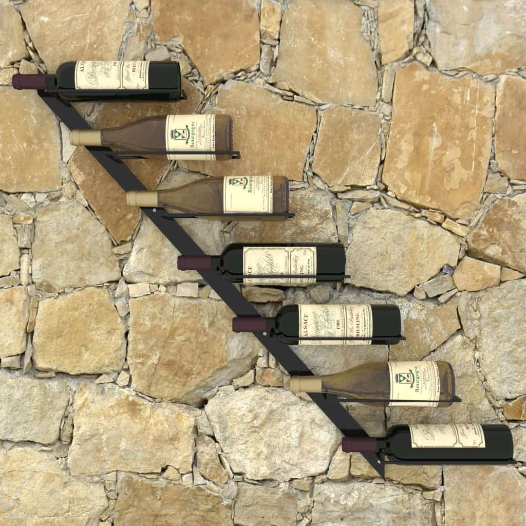 Porte Bouteilles Mural et Range Bouteilles
